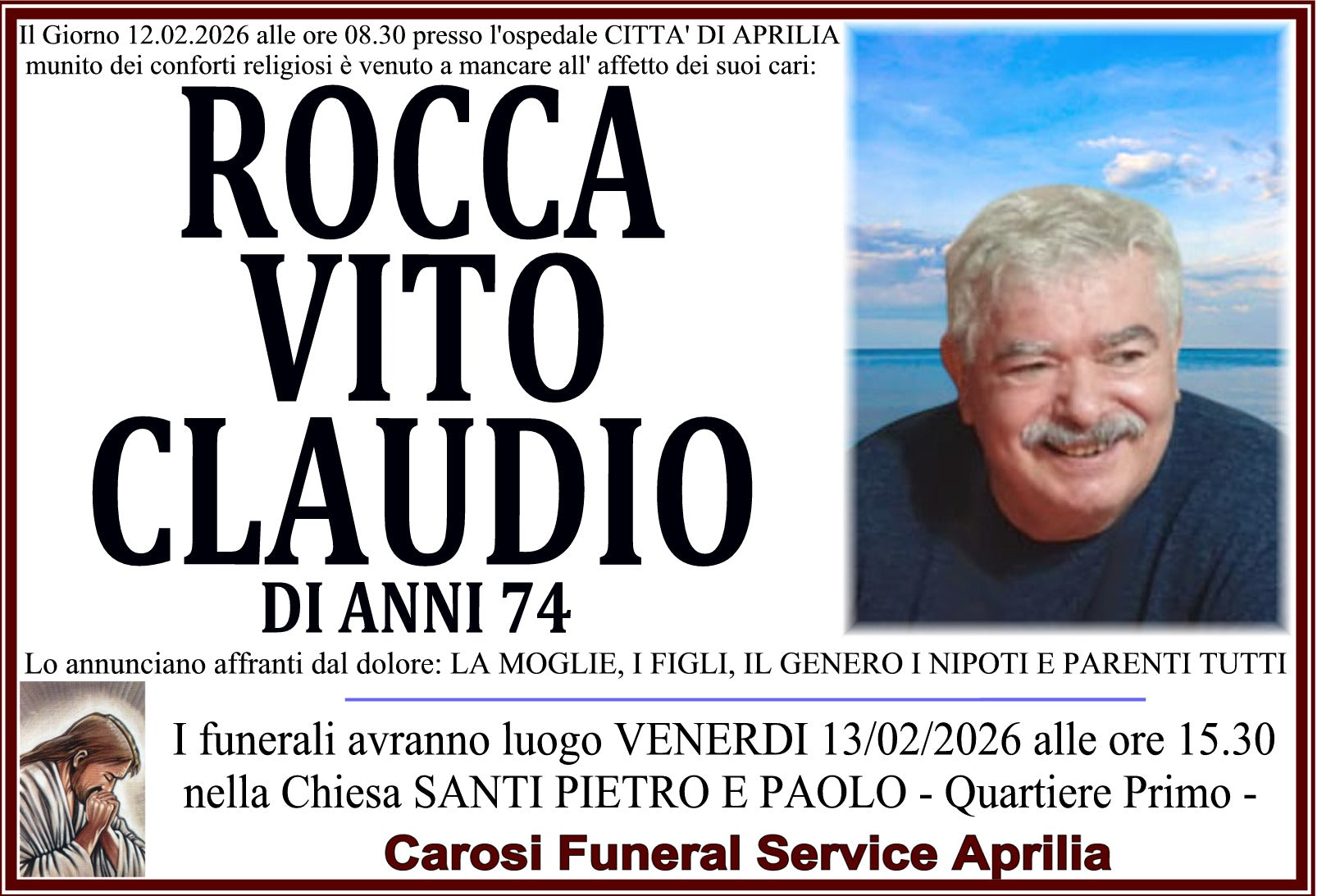 NECROLOGI – Carosi Funeral Service